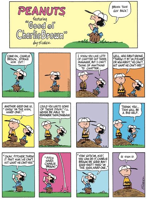Peanuts Comic Strip About The Life And Times Of Charlie Brown