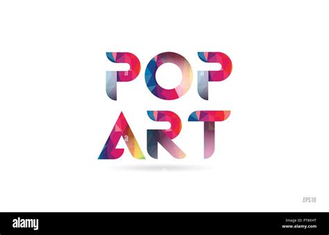 Pop Art Colored Rainbow Word Text Suitable For Card Brochure Or