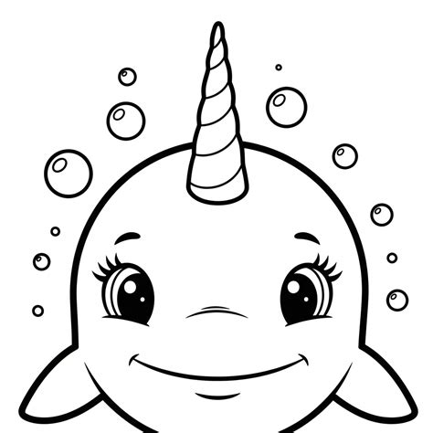 36 Coloriage Narval à Imprimer Animal Marin Pour Enfants