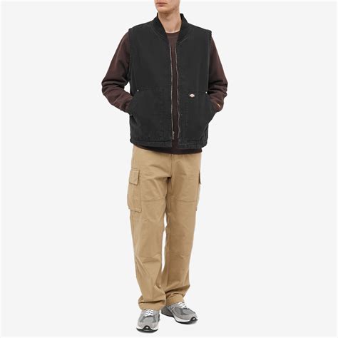Dickies Duck Canvas Vest Stonewashed Black End