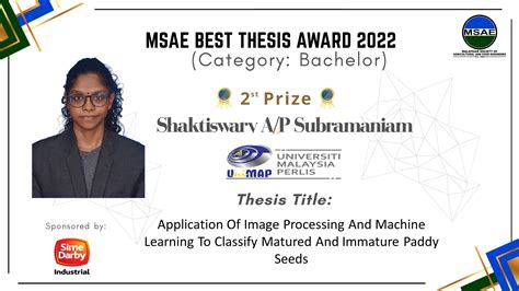 Best Thesis Awards 2022 Recipients Msae