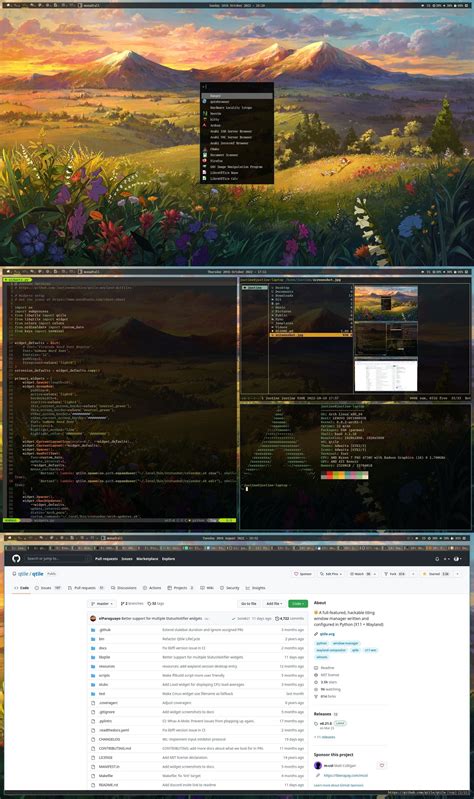 Qtile Wayland Just Your Average Gruvbox Themed Tiling Window