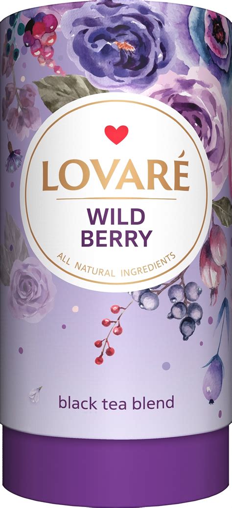 Чай черный цейлонский листовой с ягодами и лепестками цветов Lovare ...