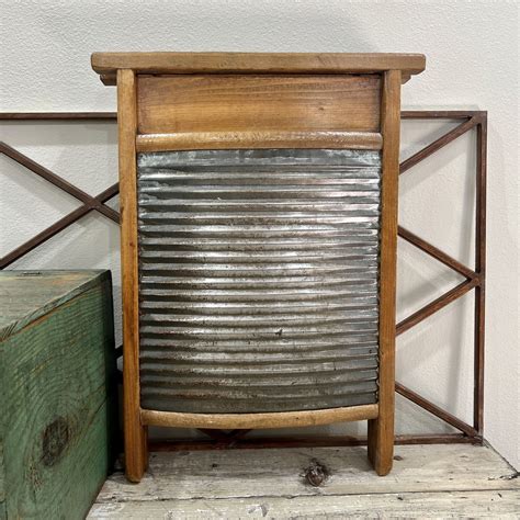 Unique Antique Curved Double Washboard Antique Washboard In A Cabinet