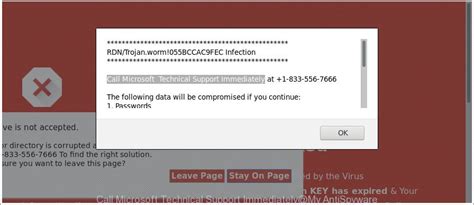 Remove Call Microsoft Technical Support Immediately Pop Up Scam