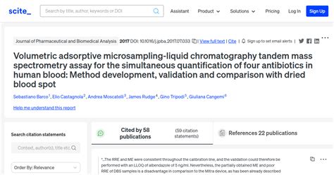 Volumetric Adsorptive Microsampling Liquid Chromatography Tandem Mass