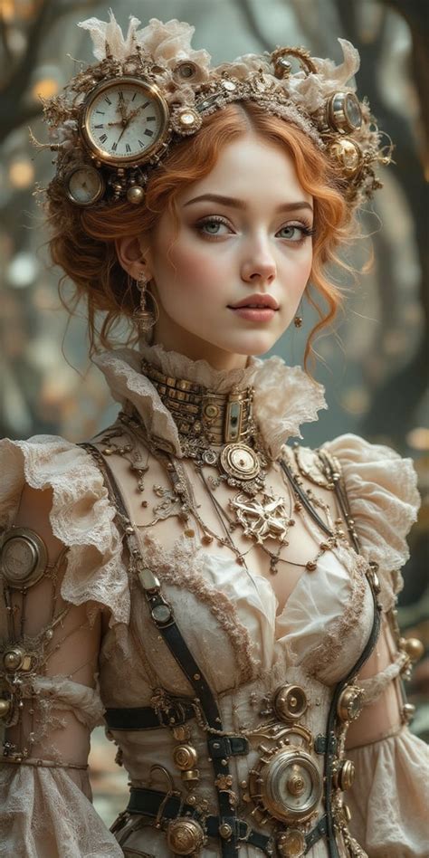 Steampunk Style Bust Of A Ver Image Created By Yeamau Tensor Art
