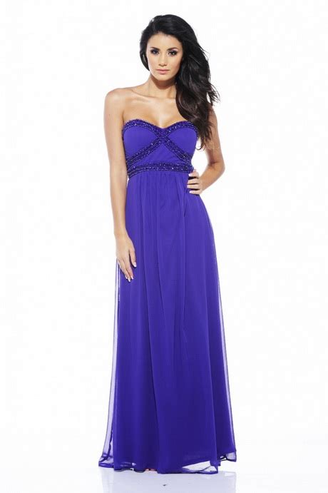 Purple Chiffon Maxi Dresses