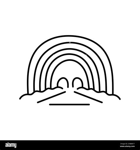 Underground Mining Line Black Icon Sign For Web Page Mobile App Button Logo Vector Isolated