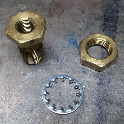 Brass Bulkhead Fitting 1 4 Female Npt 3 4 X 1 5 Threads 1 1 2 Ov Retromotion Innovations