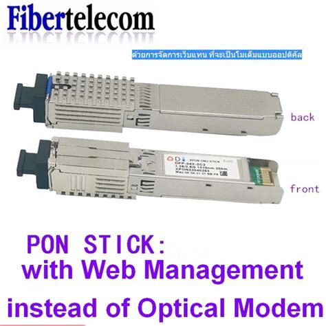 Pon Stick Epon Gpon Xpon Sfp Onu Stick With Mac Sc Connector Ddm Pon Module 1490 1330nm 1 25gbps