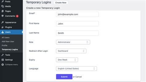 How To Grant Temporary Login Without Password On Wordpress