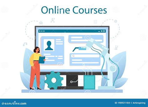 Robotic Engineering Linear Icons Set Automation Robotics Innovation