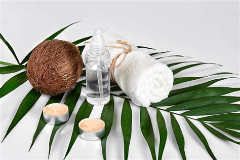 코코넛 코코넛 오일과 흰색 배경에 화장품 크림의 항아리와 0명에 대한 스톡 사진 및 기타 이미지 0명 갈색 개념 Istock