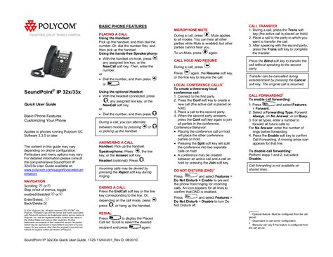 Download Free Pdf For Polycom SoundPoint IP Telephone Manual