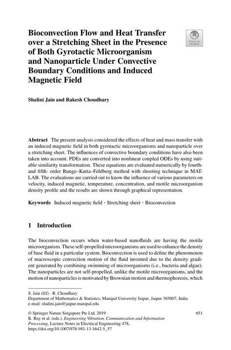 Pdf Nonlinear Convection In Casson Fluid Flow Over A Shrinking Stretching Sheet Embedded In