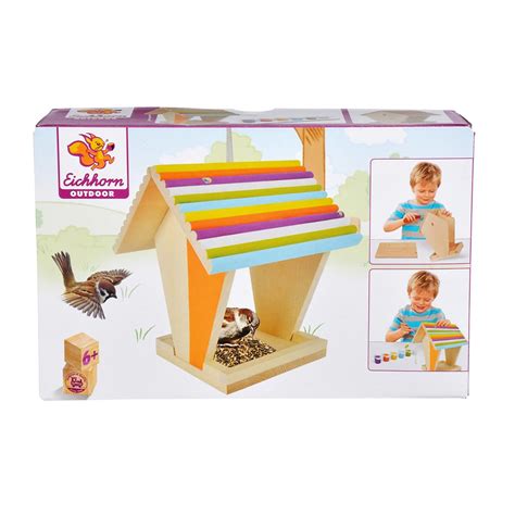 Къщичка за птици За сглобяване и оцветяване Дърво 5 Emag Bg