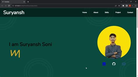 Suryansh Soni On Linkedin Webdevelopment Prodigyinfotech Portfoliowebsite Htmlcssjavascript