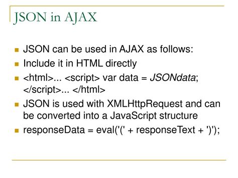 Ppt Json Java Script Object Notation Powerpoint Presentation Free
