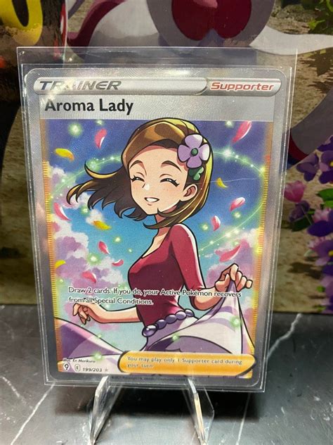 Aroma Lady Full Art Trainer Waifu Pokemon Tcg Evolving Skies Hobbies