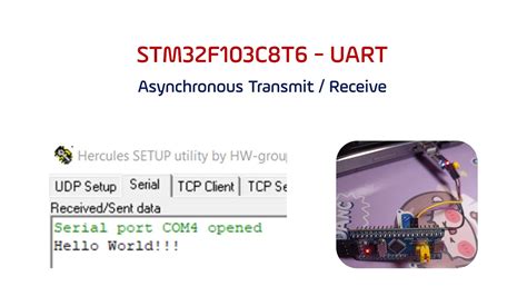 Stm32 Uart Usb To Ttl And Hercules Stm32cubeide Youtube
