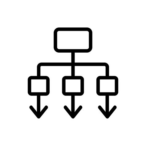 Gradual Algorithm Icon Vector Outline Illustration 9962096 Vector Art