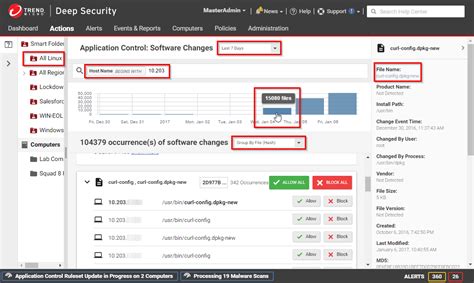 Set Up Application Control Deep Security
