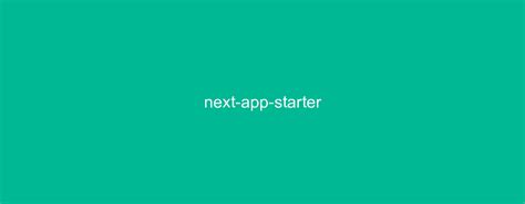 next app starter