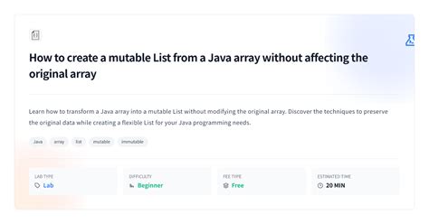 How To Create A Mutable List From A Java Array Without Affecting The
