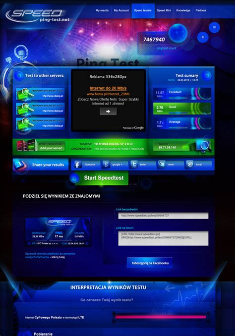 Ping Test Net On Behance