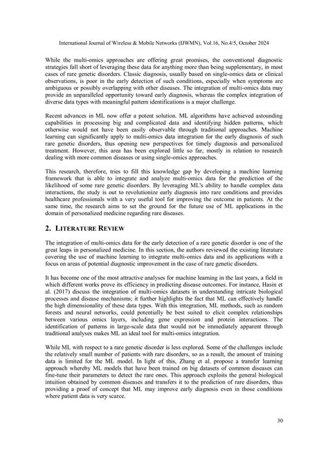 Machine Learning For Early Detection Of Rare Genetic Disorders Using Multi Omics Data Pdf