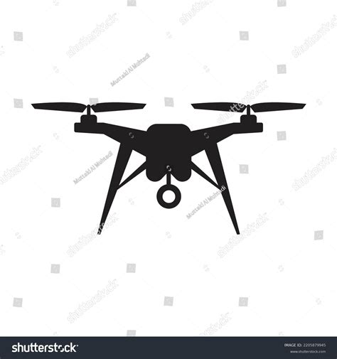 Fpv Drone Icon Vector Graphic Stock Vector Royalty Free 2205879945 Shutterstock