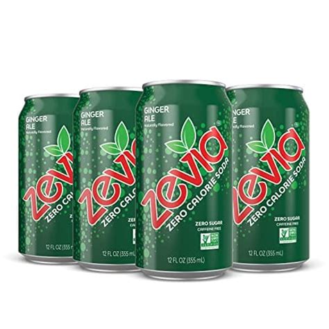 Zevia Ginger Ale Zero Calorie Soda 12 Fl Oz Canspack Of 6