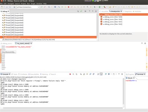 Eclipse Community Forums C C Ide Cdt Eclipse Live Kernel Dbg