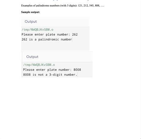 Examples Of Palindrome Numbers With 3 Digits