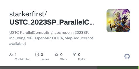 Github Starkerfirstustc2023spparallelcomputing Ustc