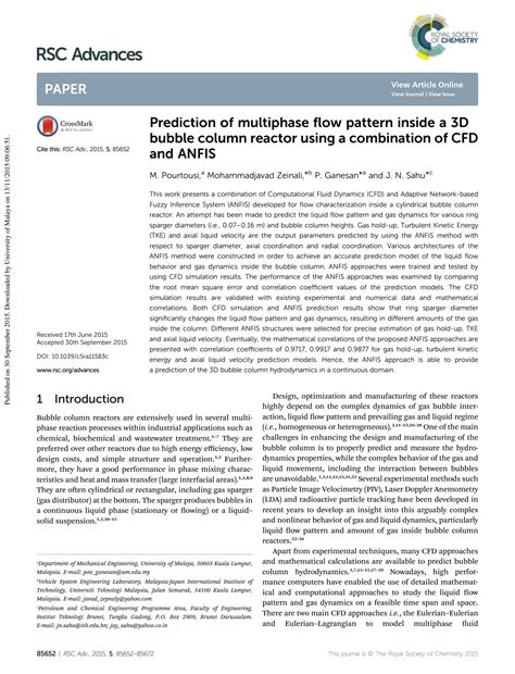 Solution 2015 715 Prediction Of Multiphase Flow Pattern Inside A 3d