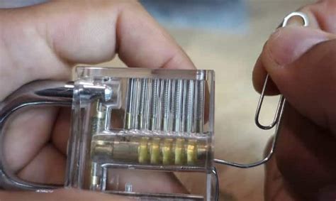 How To Pick A Master Lock With A Paperclip In Seconds