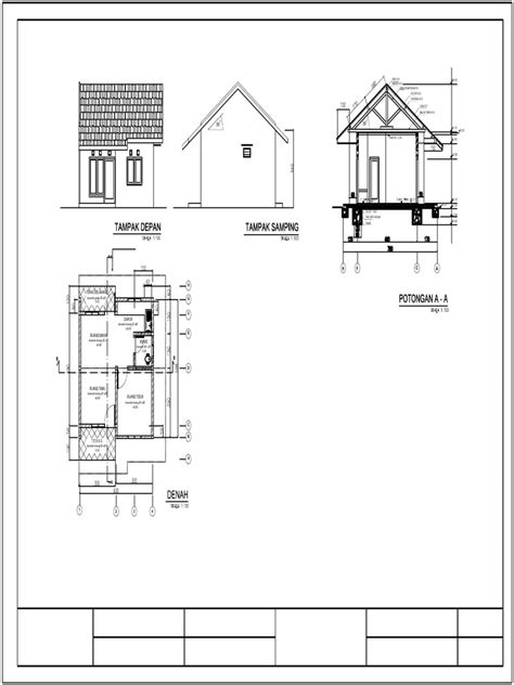 Gt1 Denah Tampak Potongan Pdf