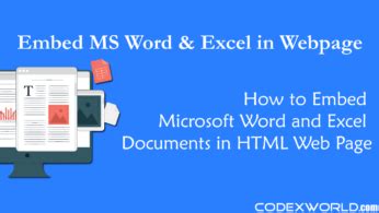 How To Embed Pdf Document In Html Web Page Codexworld