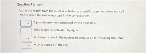 Solved Question 9 1 ﻿pointusing The Model From The