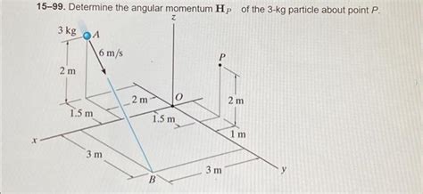 Solved Determine The Angular Momentum Hp Of The Kg Chegg