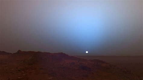 Watch The Stunning Blue Tinted Sunset Captured By Nasas Mars Rover