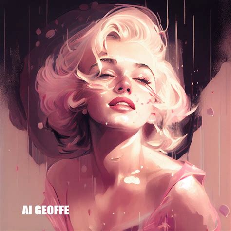 The Marilyn Monroe Ai Art Variations Set 2 Midjourney Instant Download Printable Set Of 5 Etsy