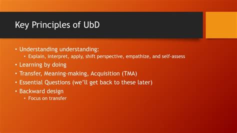 Ppt Understanding By Design Ubd Essential Questions Derek