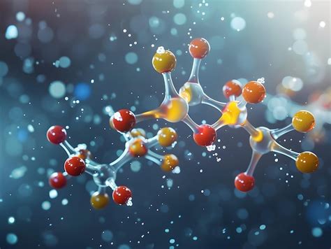 Abstract Structure Background Of Molecule Or Atom Molecular Structure