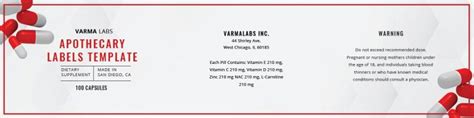10 Apothecary Labels Template Free Psd Room