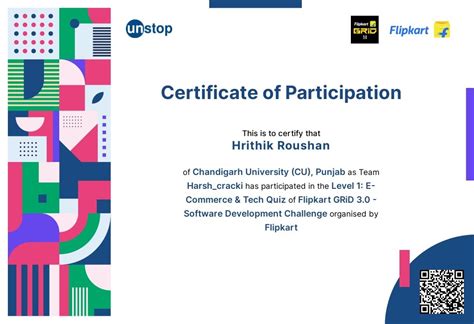 Hrithik Roushan On Linkedin Hackathonsuccess Continuouslearning Unstop Xiaomi Flipkart