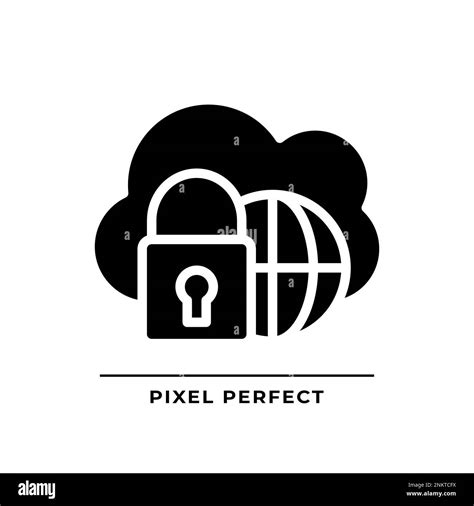 Hybrid Cloud Black Glyph Icon Stock Vector Image And Art Alamy