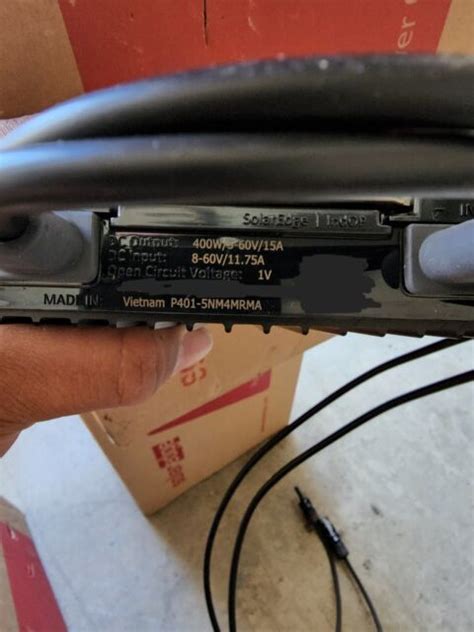 Solaredge P401 Power Optimizer Black For Sale Online Ebay
